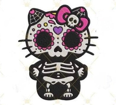 hello kitty skull