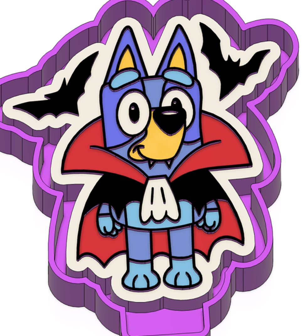 Bluey vampire | BandA molds and more, LLC Average TAT 5-7 business days ...
